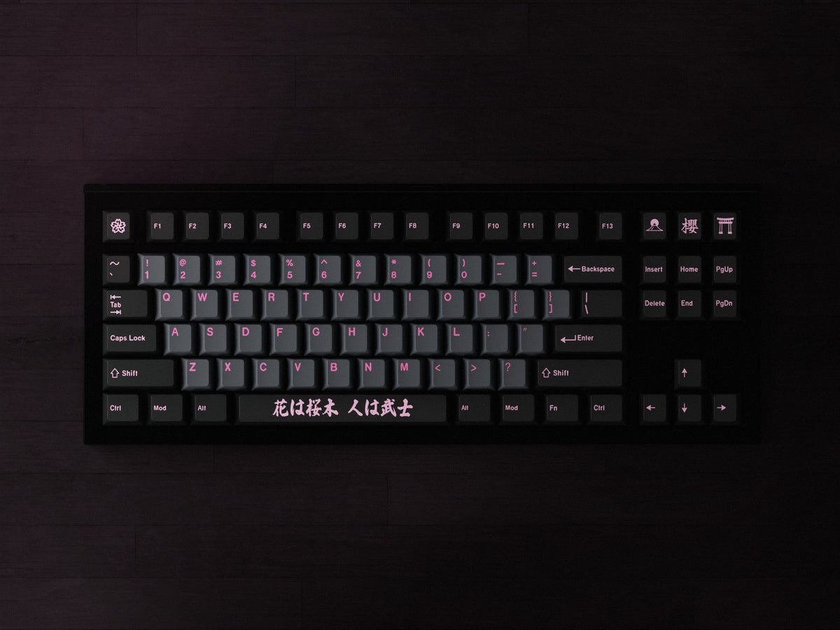 "Night Sakura" Custom Keycap Set